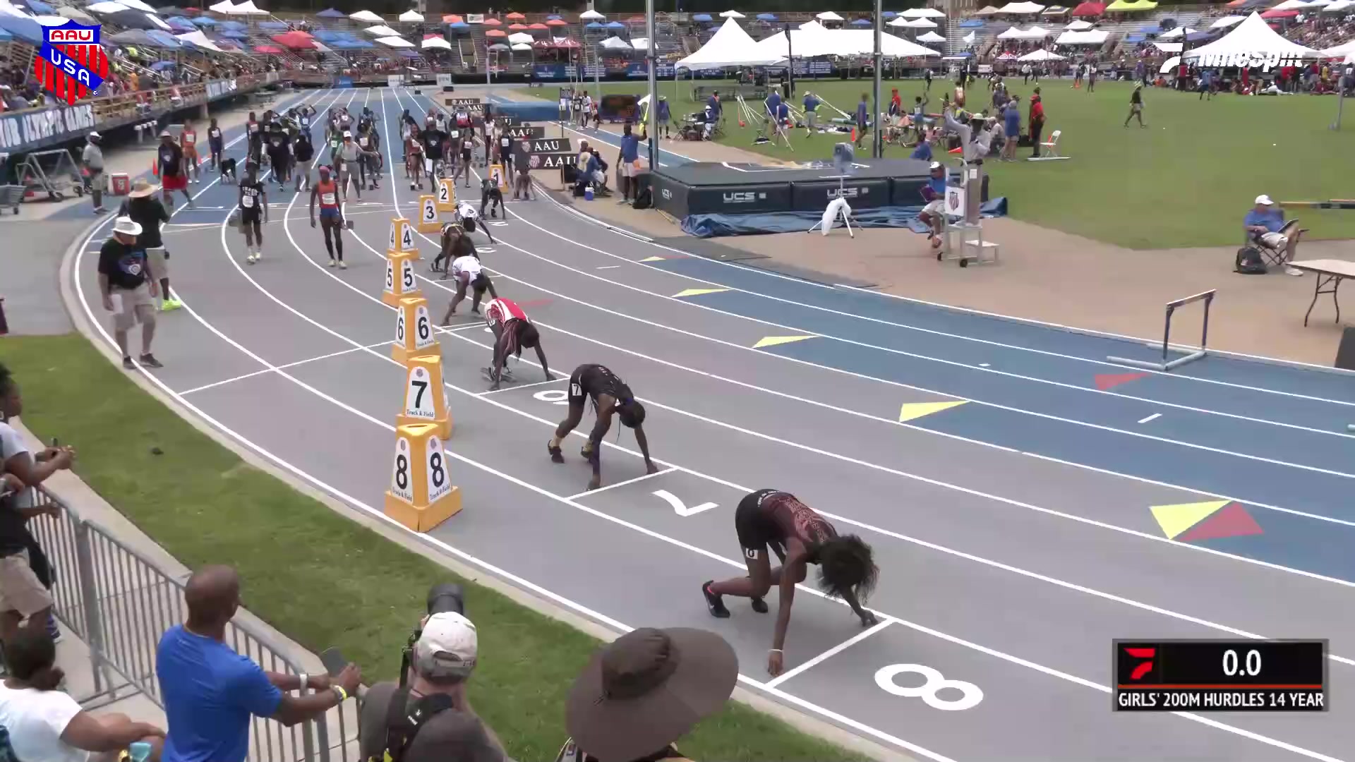 Youth Girls' 200m Hurdles 14-year-olds, Semi-Finals 6 | AAU Junior ...