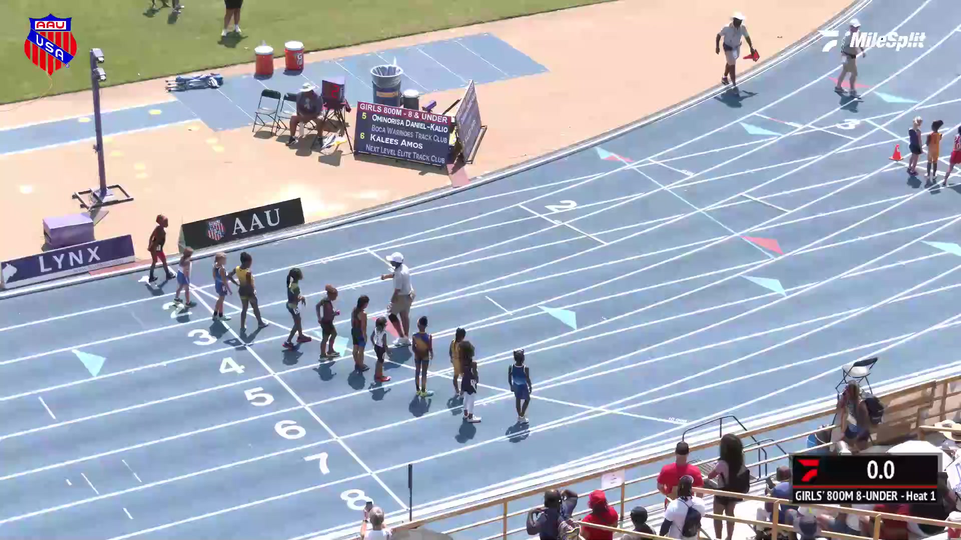 Youth Girls' 800m 8-year-olds, Finals 1 | AAU Junior Olympics Games