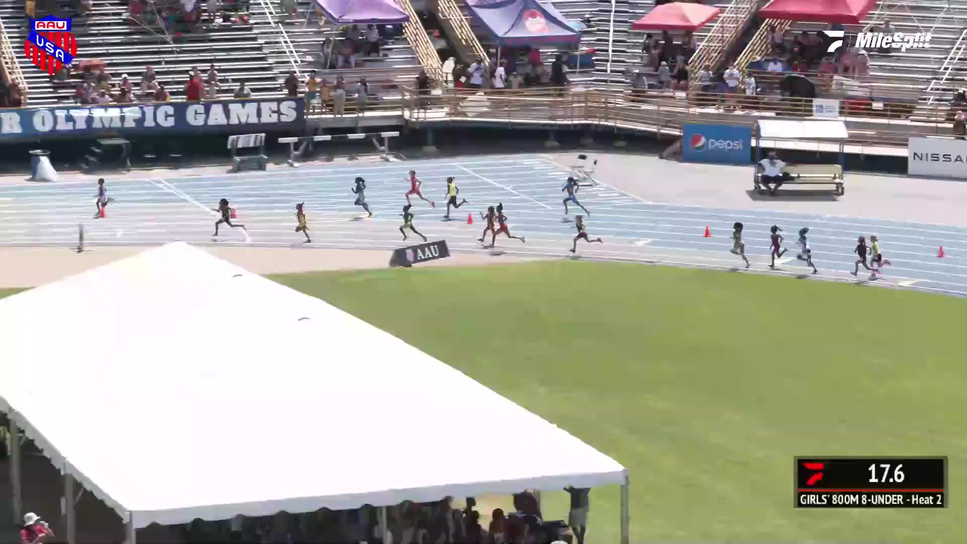 Youth Girls' 800m 8-year-olds, Finals 2 | AAU Junior Olympics Games